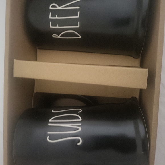 Rae Dunn | Dining | Rae Dunn Suds Beer Mug Gift Set Black | Poshmark